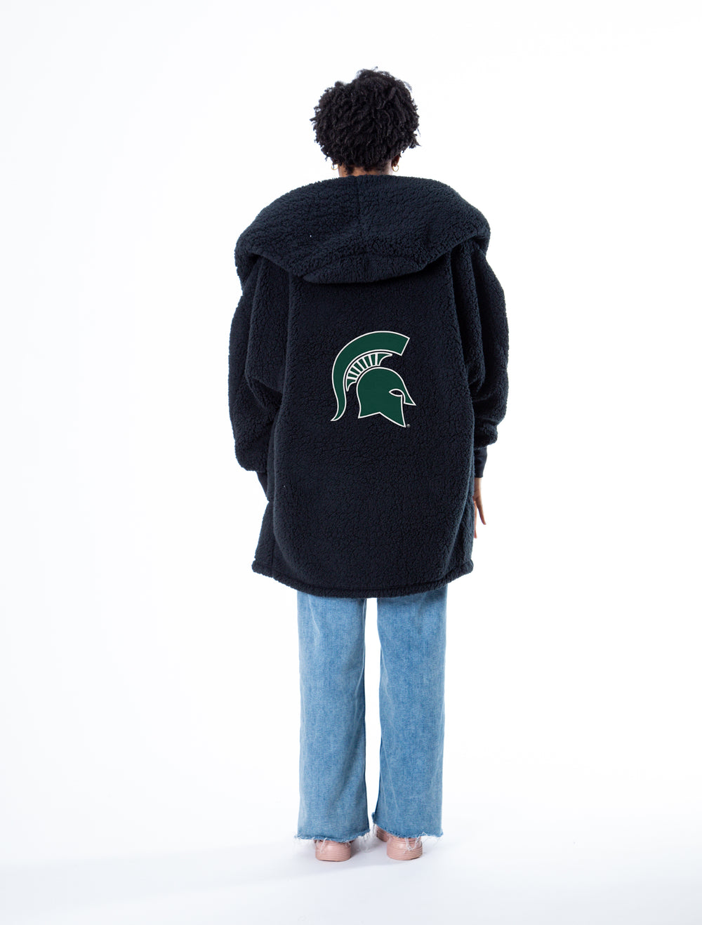 Michigan State University Lounger in 2XL/3XL | Soft Sherpa Hoodies ...